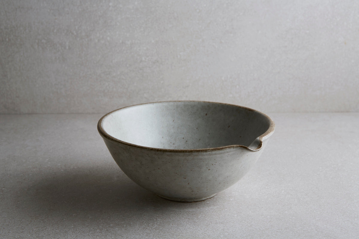 Grey Bowl w Spout – Goodies