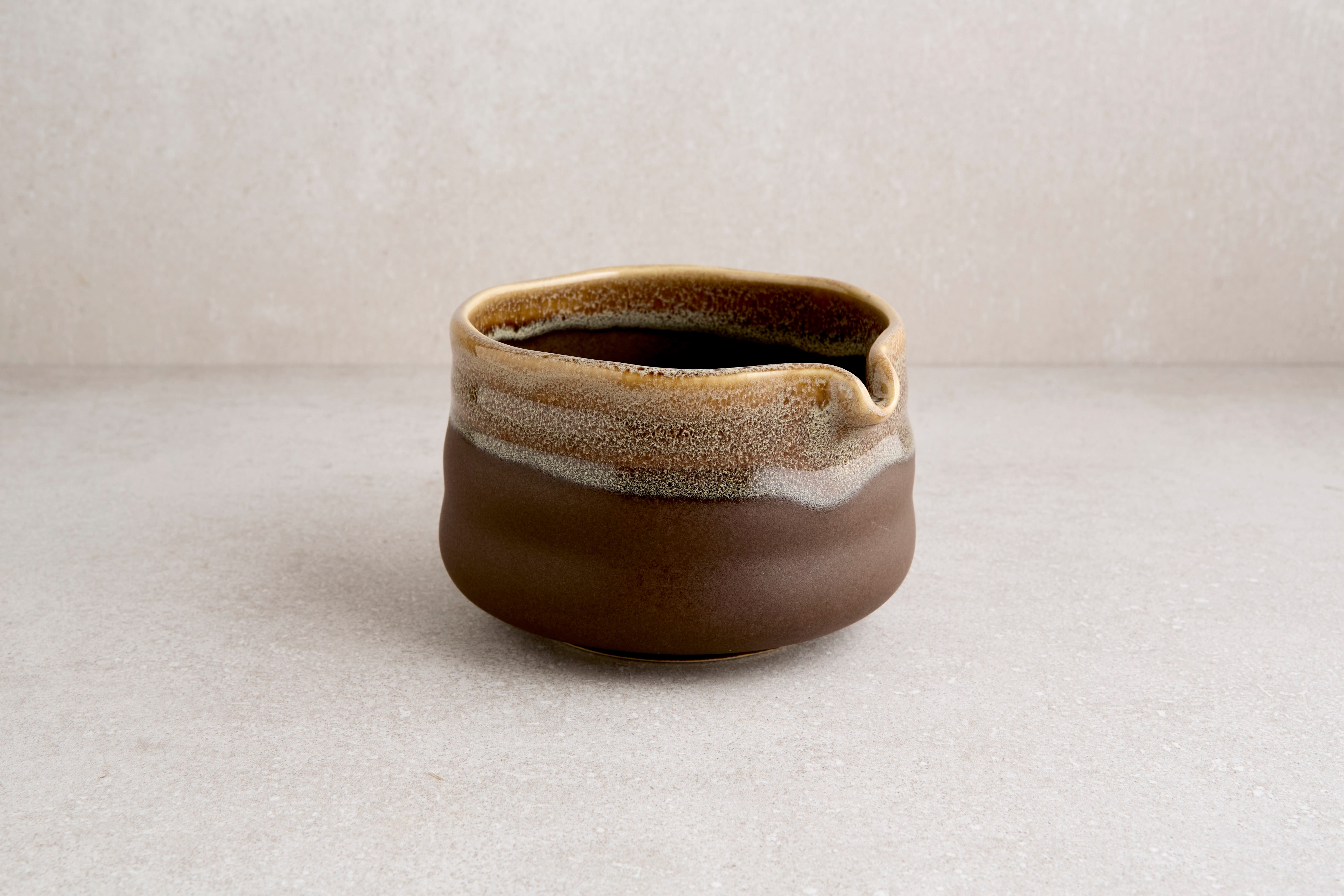 Brown Dripped Matcha Bowl – Goodies